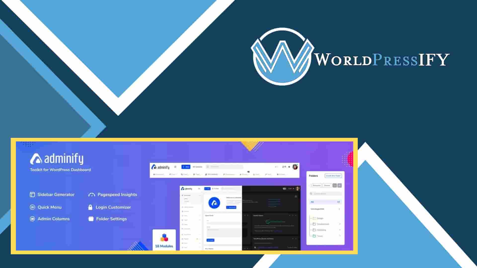 WP Adminify Pro – Powerhouse Toolkit for WordPress Dashboard - WorldPress IFY